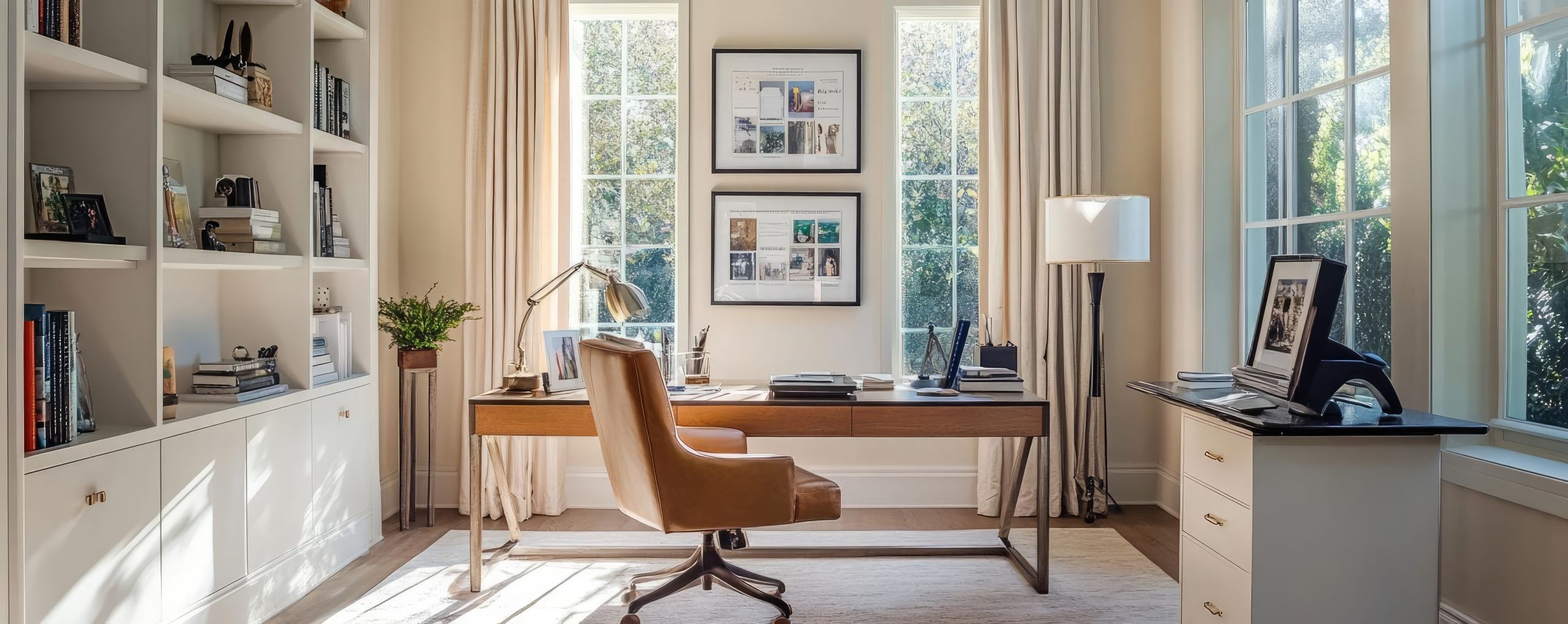 8 Essentials For a Productive Home Office Design - Kesaa Interiors