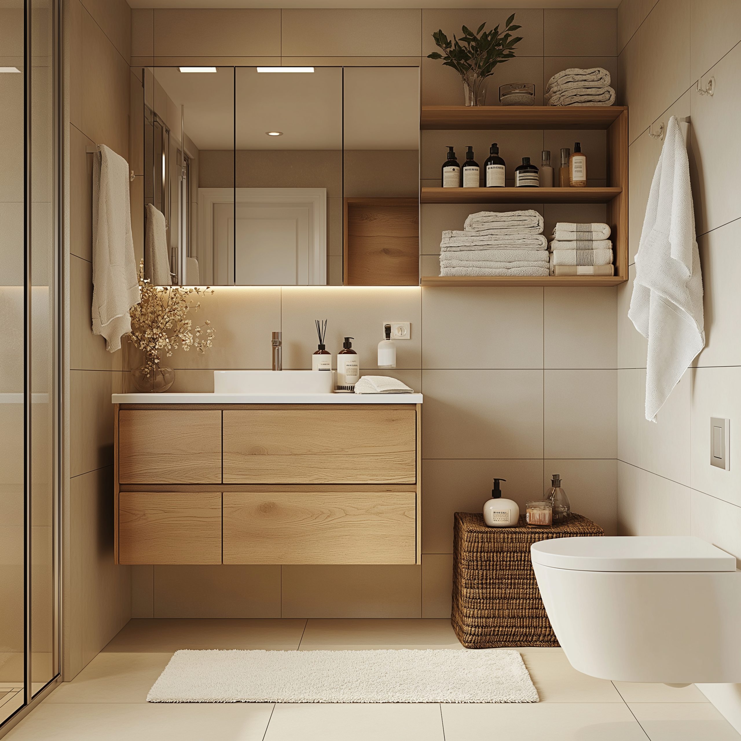 13 Small Bathroom Makeover Ideas - Kesaa Interiors